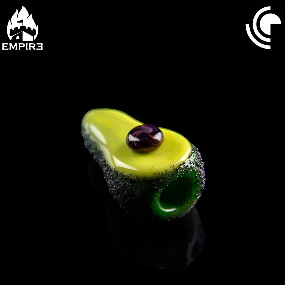 Empire Glassworks - Avocadope Dry Pipe | Artistic Glass Smoking Piece